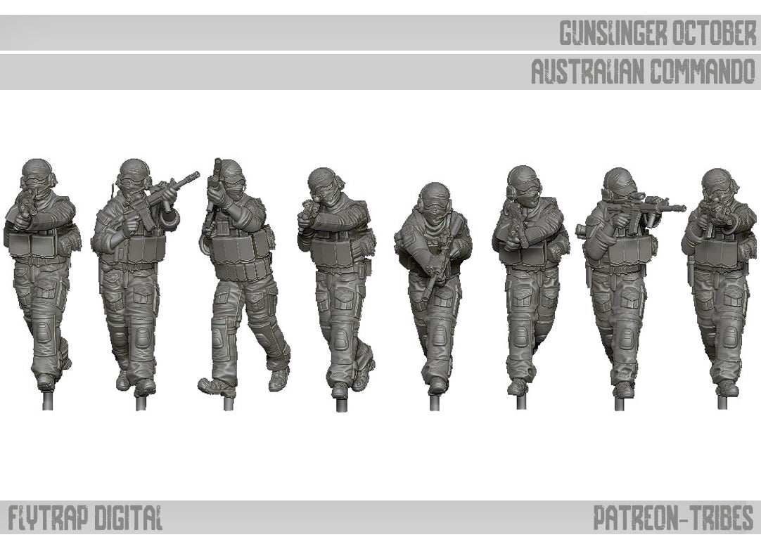 28mm Modern GUNSLINGER: Australian Commando Section – Special Artizan ...