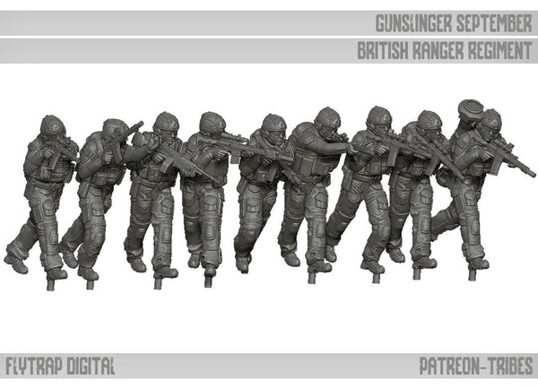 28mm Modern GUNSLINGER: British QRF Section - Ranger Regt Models ...