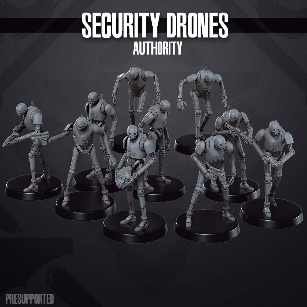 32mm Security Drones - High Detail Printed Miniatures Set – Special Artizan Service Miniatures