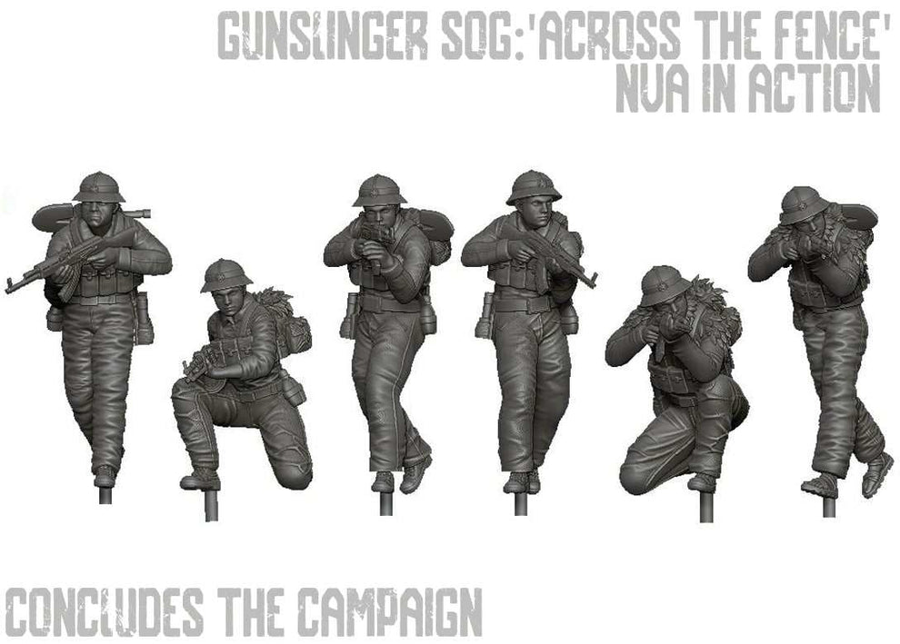 28mm Modern NVA Resin Models - 6 Unpainted Miniatures Pack – Special ...