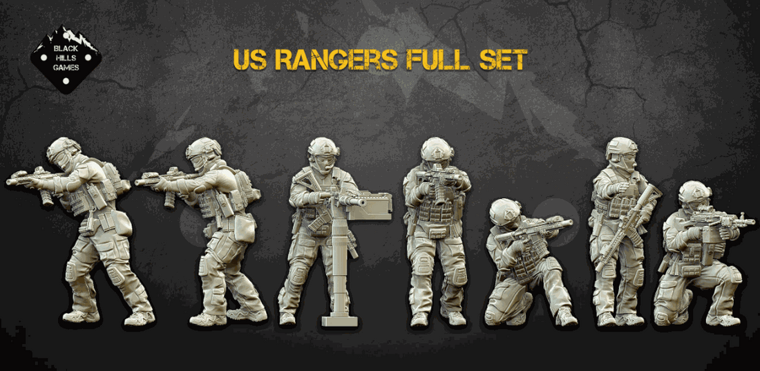 28mm Modern US Rangers (Full Set) – Special Artizan Service Miniatures
