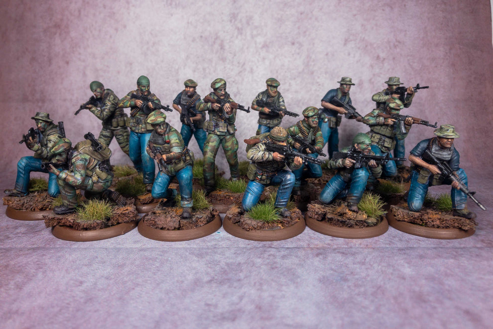 28mm Vietnam Navy SEAL Resin Models Pack - 15 Unpainted Figures ...