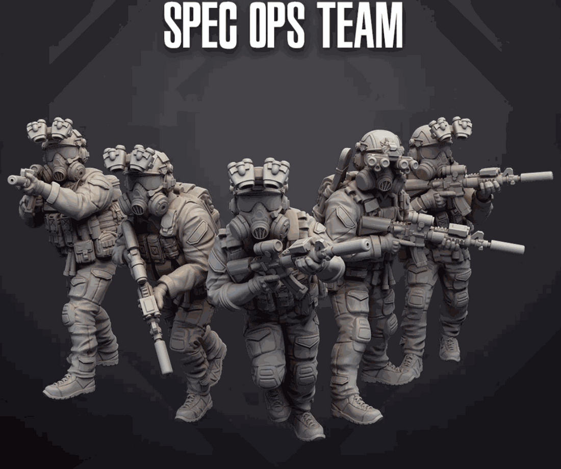 32mm SPEC OPS Resin Printed Miniatures Set - High Detail – Special ...