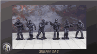 28mm Modern Urban SAS – Special Artizan Service Miniatures